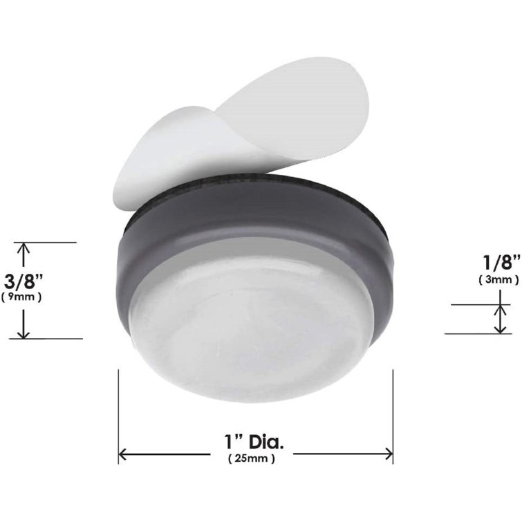 Slipstick Gorillaglides Cb253 1 Inch Plastic Chair Sliders/Furniture ...