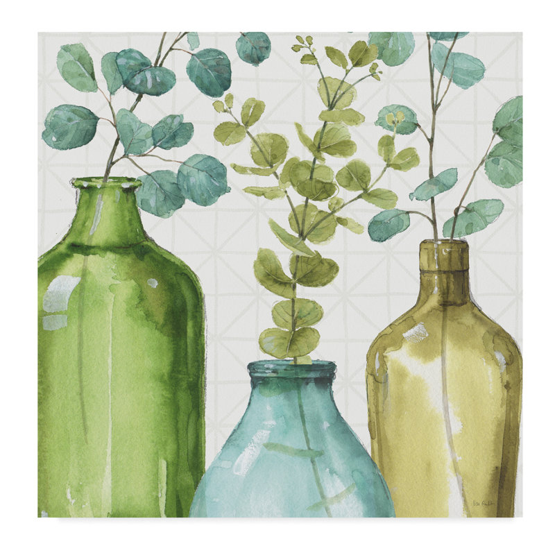 Gracie Oaks 'Mixed Greens LVI' Acrylic Painting Print on Wrapped Canvas ...