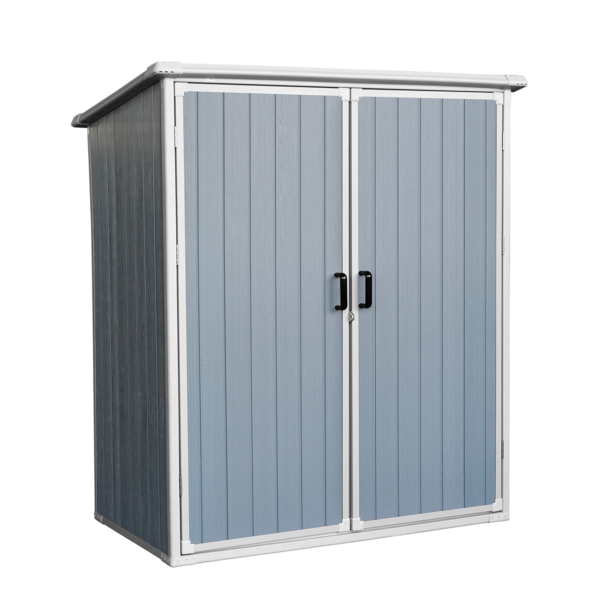 TYUNABRN 5X3ft Outdoor Storage Shed Waterproof Resin Cabinet With ...