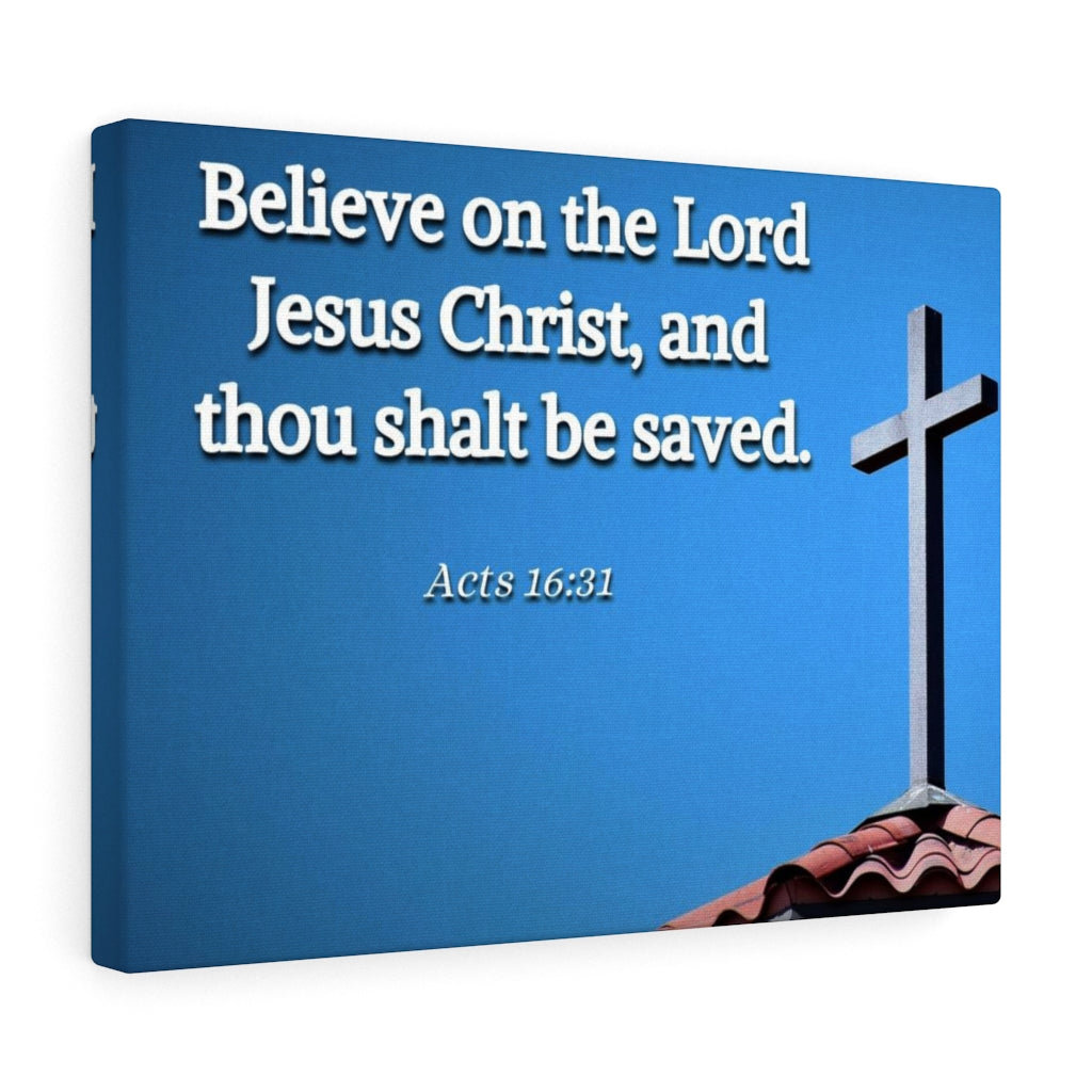 Trinx Believe Acts 16:31 Christian Wall Art Bible Verse Print Ready To ...
