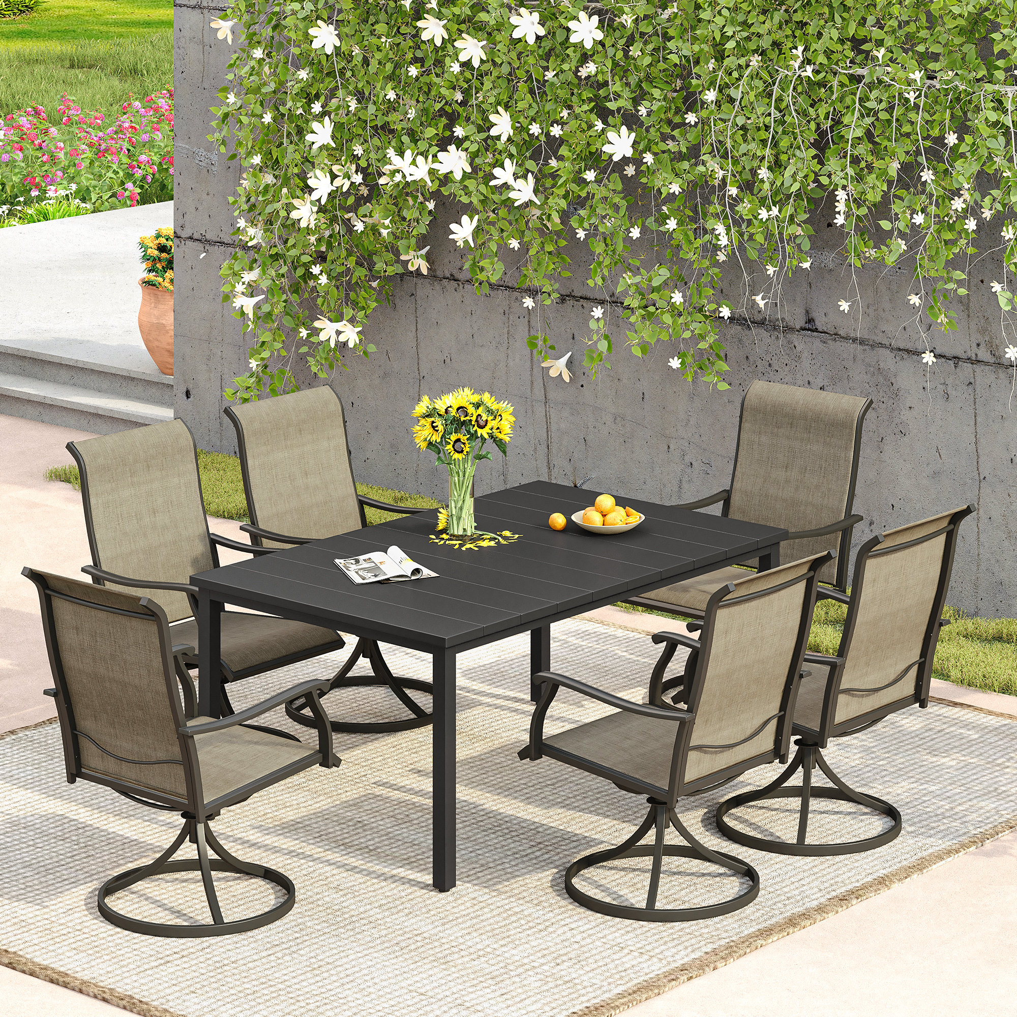 Wildon Home® Naasir Rectangular 60" Long Dining Set | Wayfair
