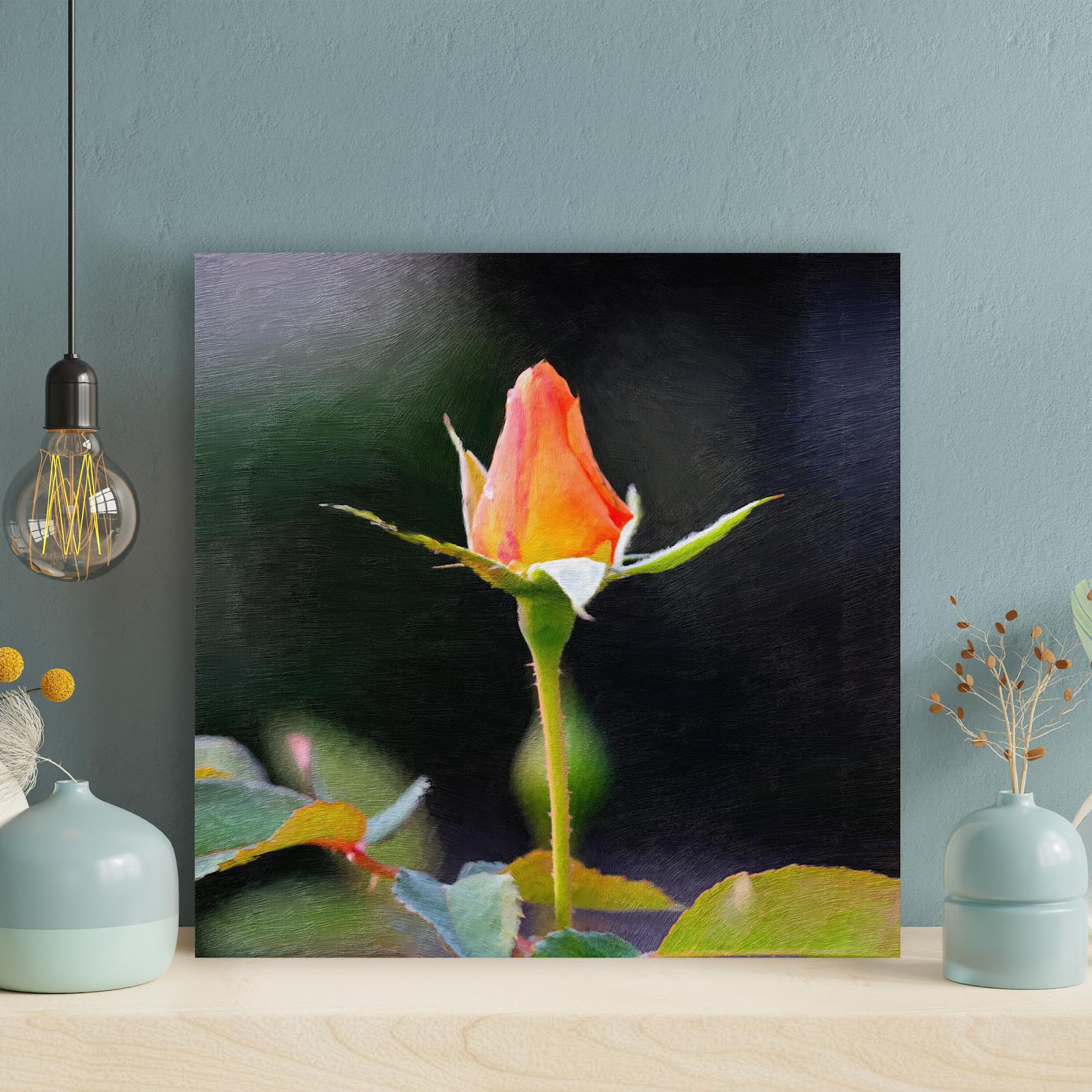 Latitude Run® Red Rose In Bloom During Daytime 1 - 1 Piece Rectangle ...