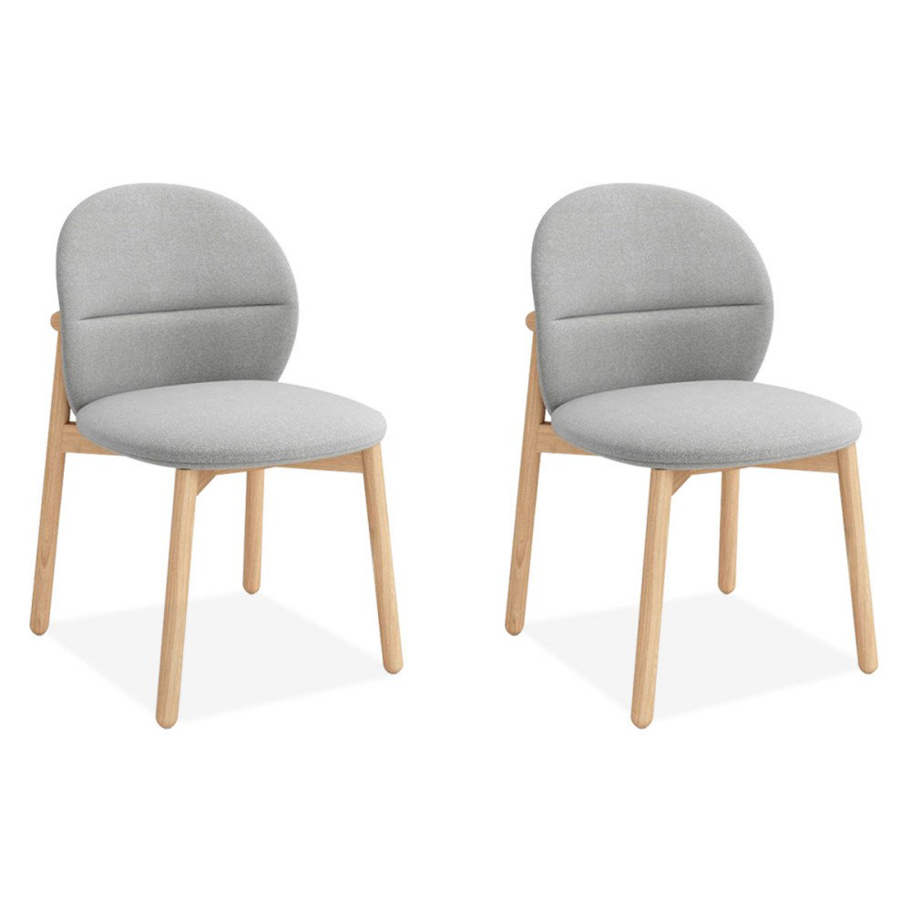Hokku Designs 31.5" Solid back side Chair(Set of 2) | Wayfair