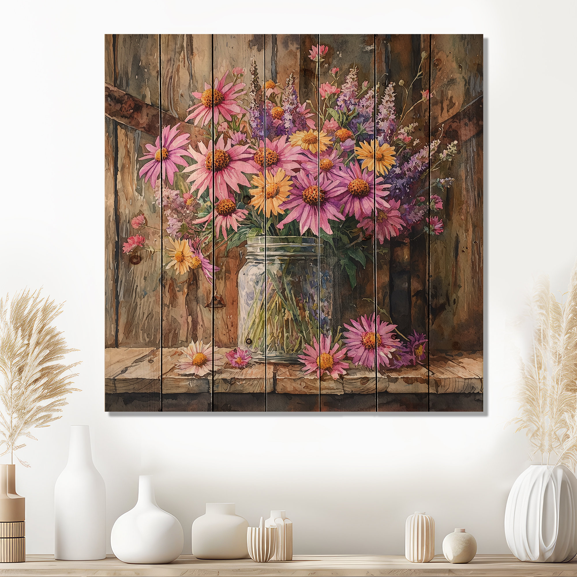 Ophelia & Co. Garden Purple Daisies At The Farm IV - Assorted Bouquets ...