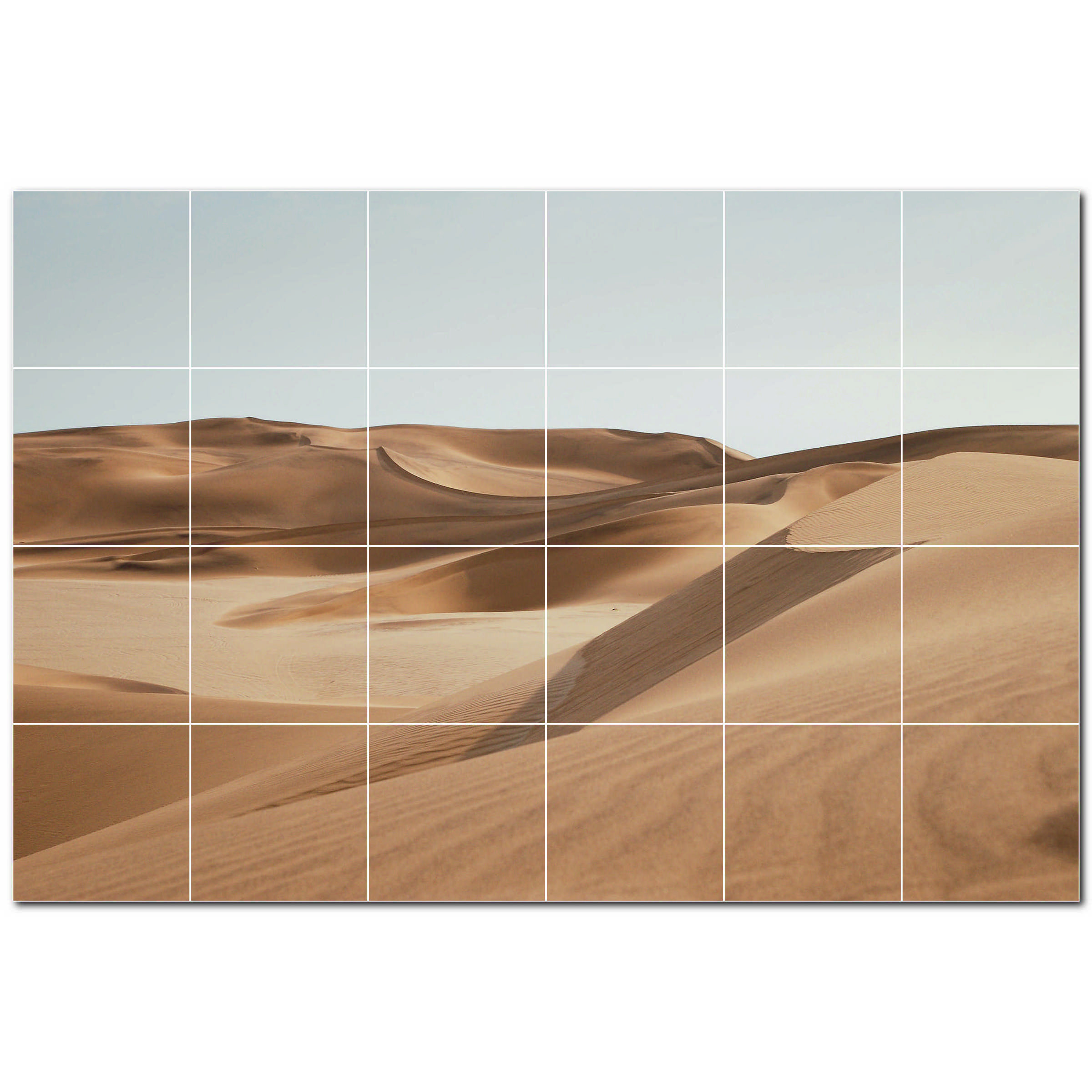 Picture-Tiles.com Desert Photo 8'' x 8'' Satin Ceramic Decorative Mural ...