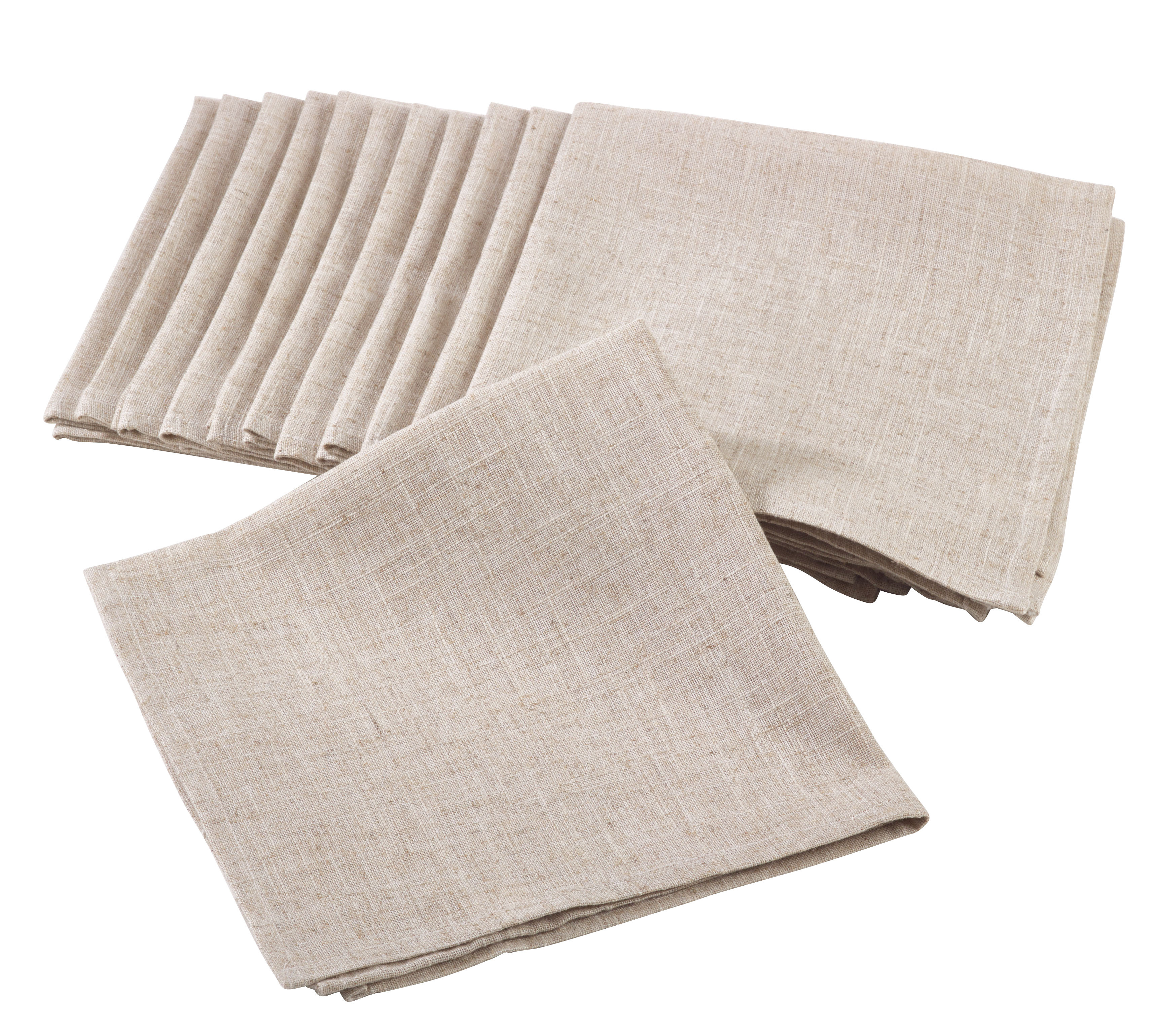 August Grove® Silverlock Plain Dinner 20" Linen/Polyester Napkin ...