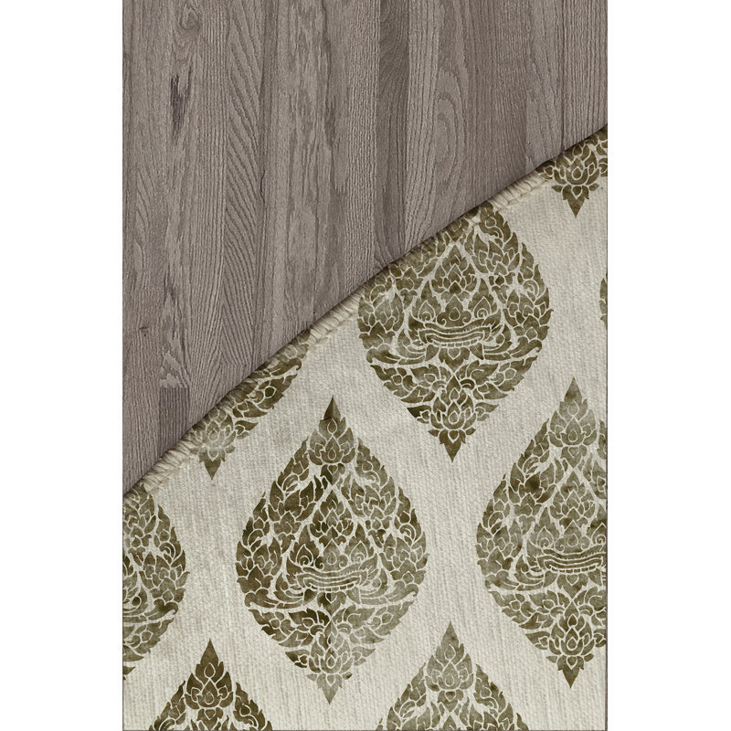 KAVKA DESIGNS Dancing Low Pile Carpet Beveled Round Chair Mat | Wayfair