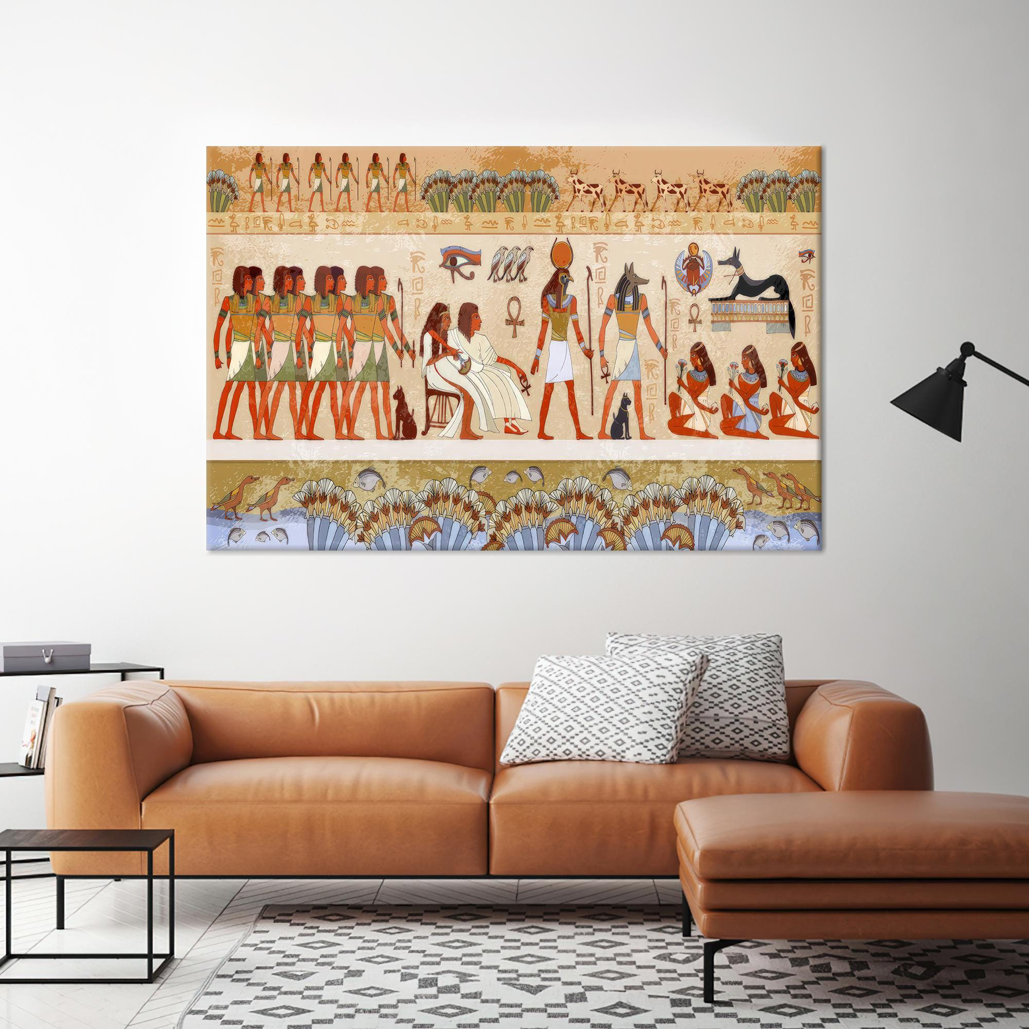 kayra export Ancient Egypt Inspired Wall Hanging Featuring Iconic ...