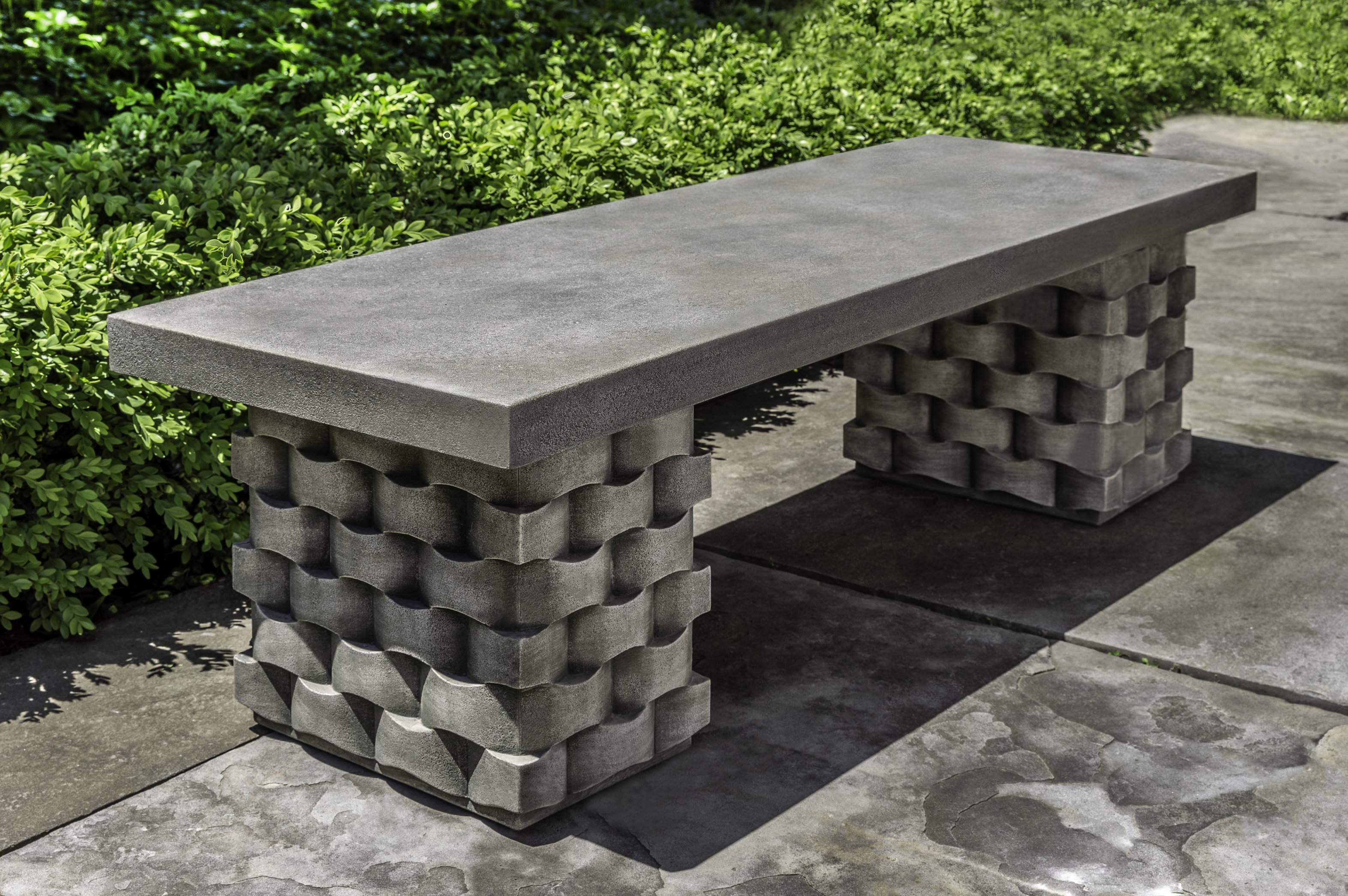 August Grove® Anaya Stone / Concrete Outdoor Bench | Wayfair