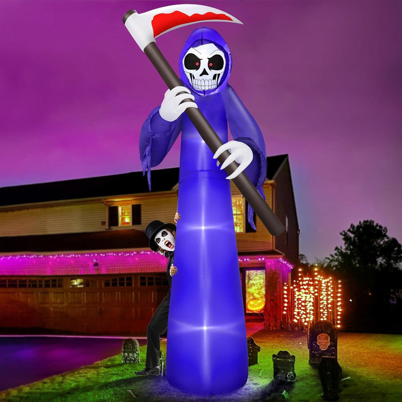 The Holiday Aisle® 12Ft Tall Halloween Inflatables Decorations Blow Up ...