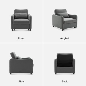 Ivy Bronx Lakari 34.3'' Wide Convertible Chair & Reviews | Wayfair