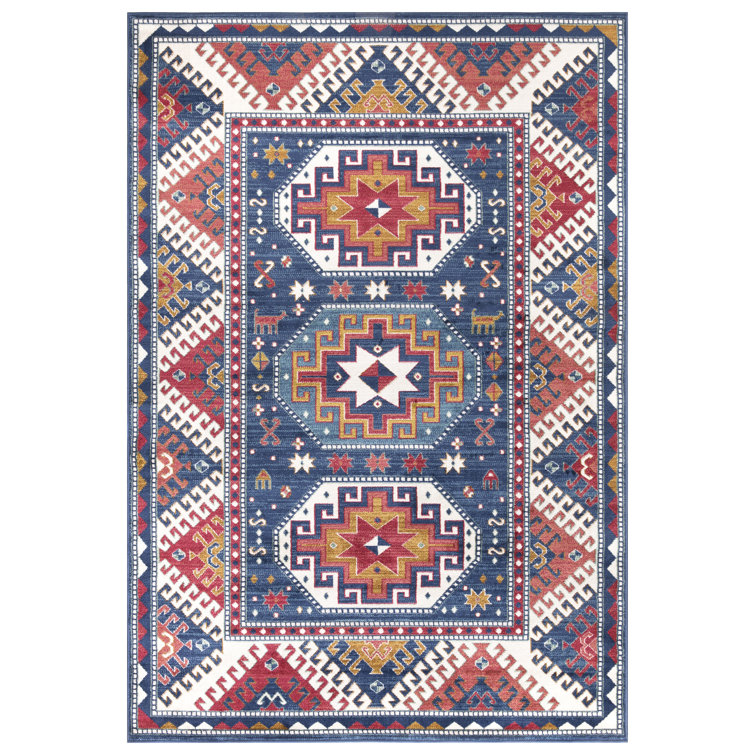 Latitude Vive Bransyn Persian Blue Indoor / Outdoor Area Rug | Wayfair ...