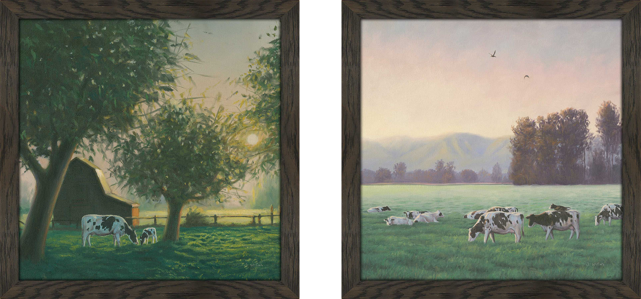 August Grove® 'Farm Life IV' 2 Piece Framed Acrylic Painting Print Set ...