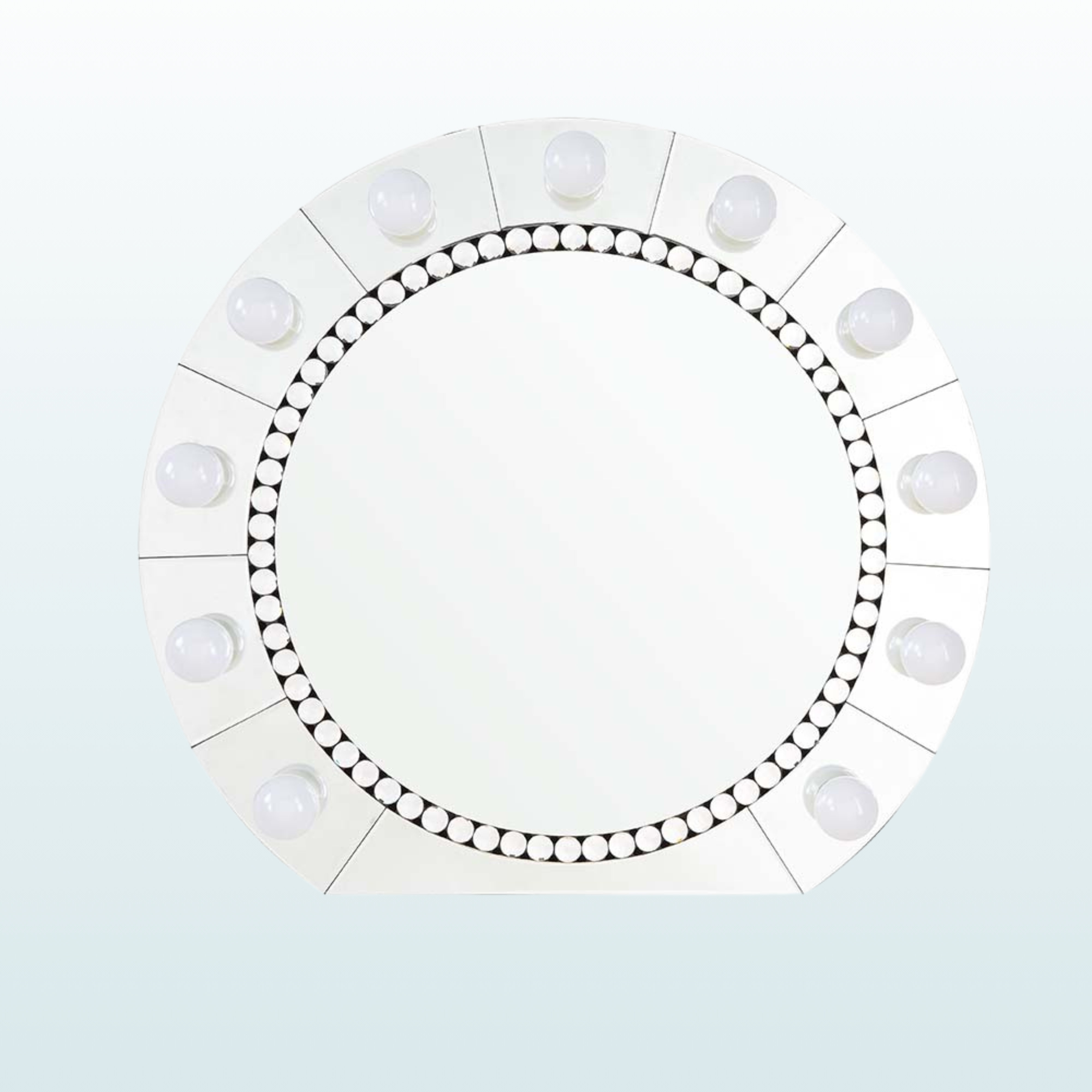 Ivy Bronx The Faringdon Accent Mirror features mirrors & faux crystal diamonds | Wayfair