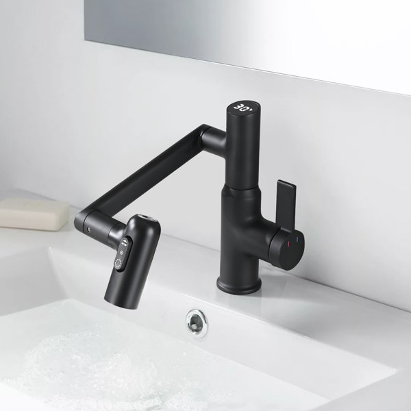 Cerypsa Rotatable Bathroom Faucet 360 Degrees Smart Digital Display Hot ...
