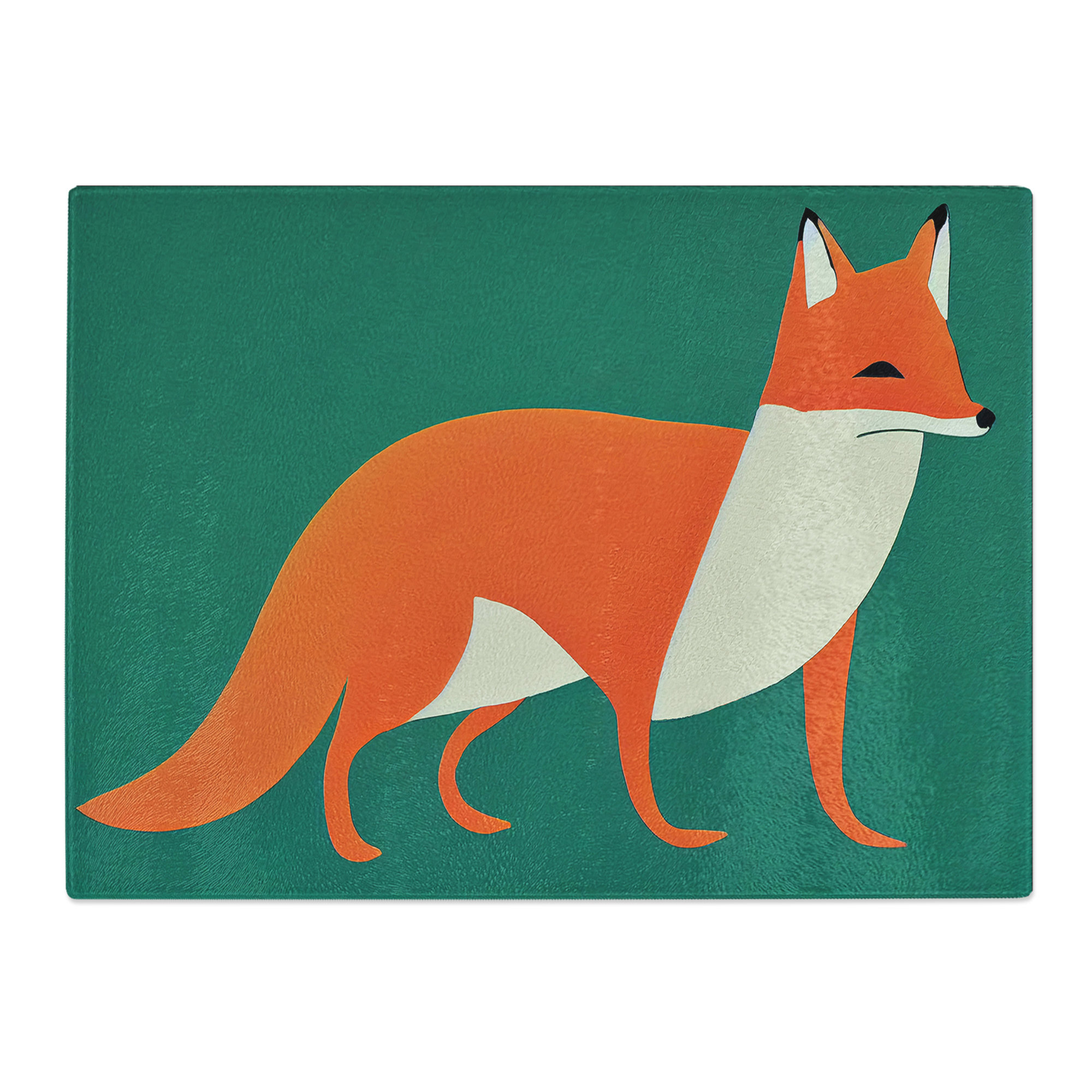 George Oliver Beguiling Abstract Fox Glass Chopping Board | Wayfair.co.uk