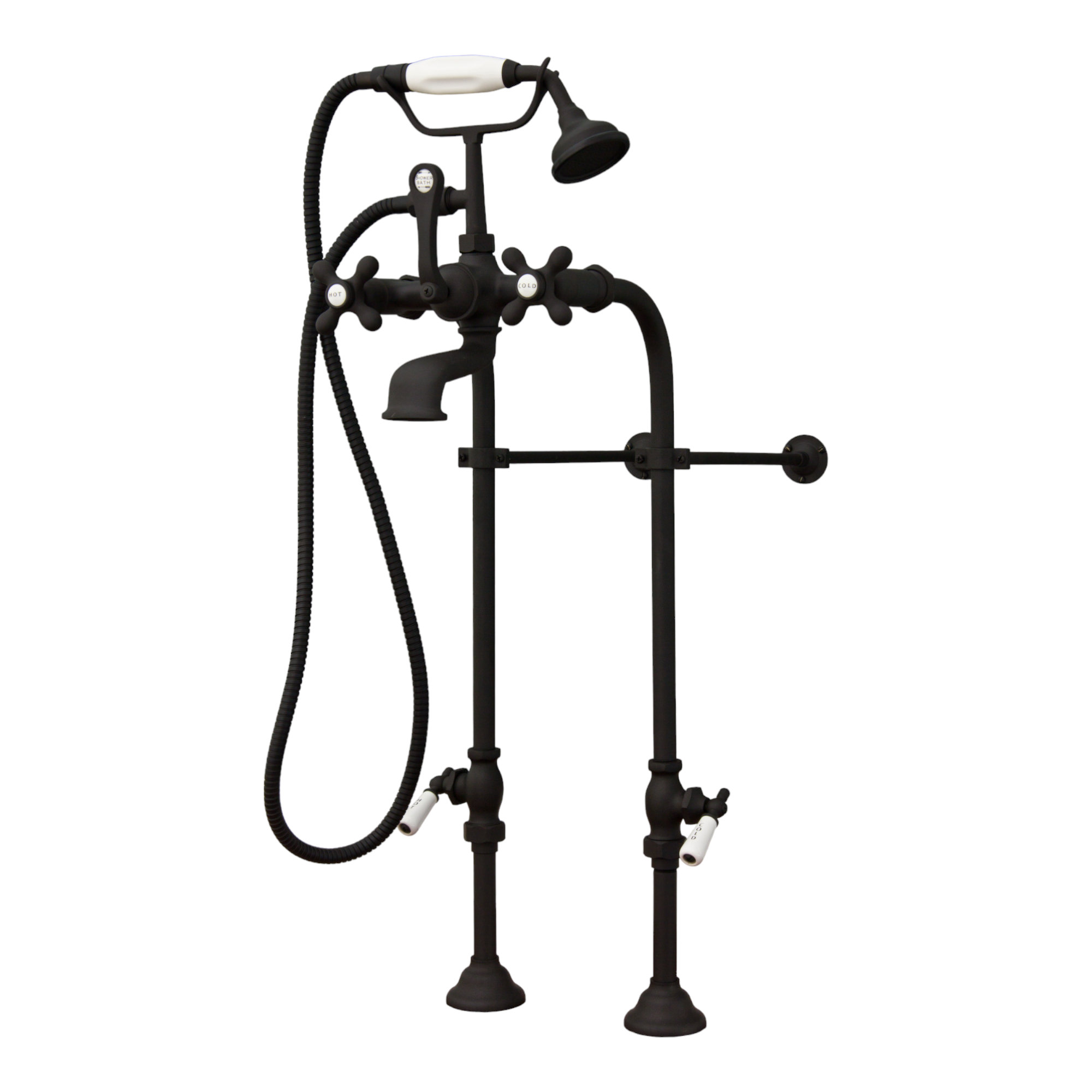 Strom Living Robinet de baignoire autoportant avec douche à main P0975 ...