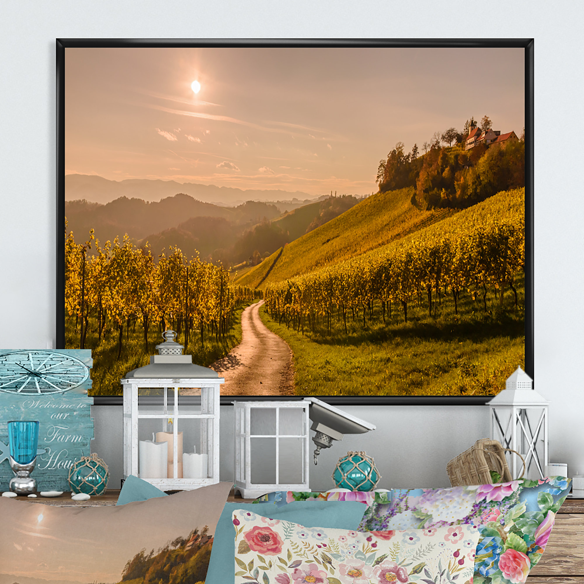Millwood Pines Tuscana Wine Scenery In Summer - on - Wayfair Canada