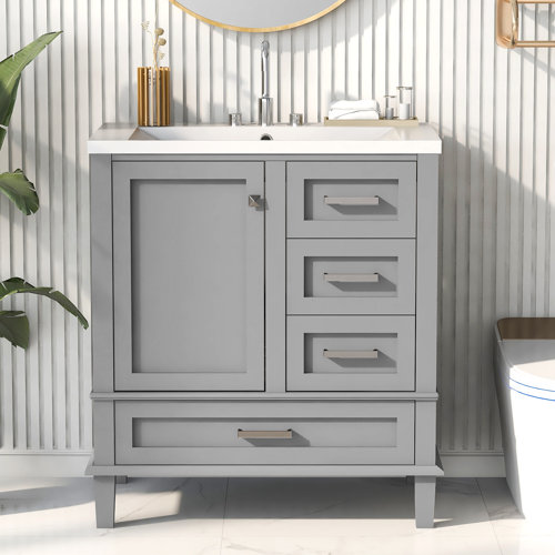 Wayfair | Gray Bathroom Vanities You'll Love in 2024