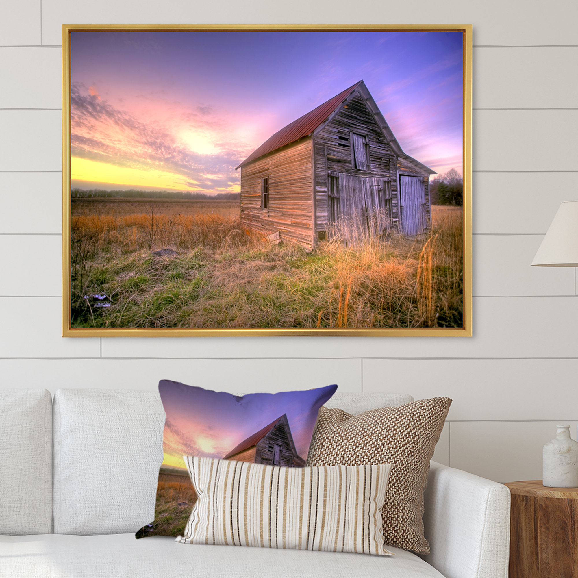 Gracie Oaks Old Barn At Sunrise " Old Barn At Sunrise " - Wayfair Canada