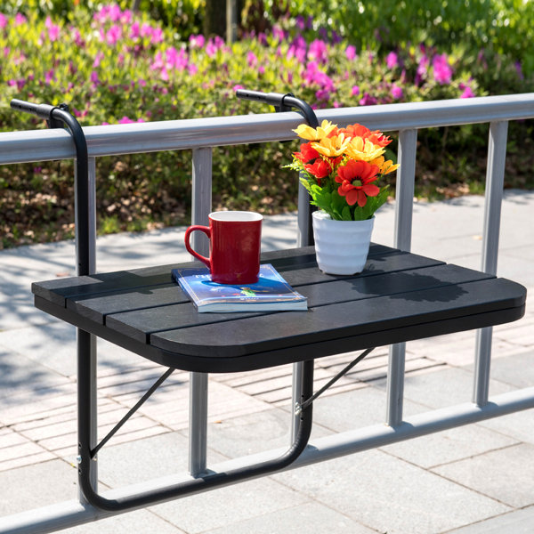 Arlmont & Co. Sundale Outdoor Folding Deck Table Patio Garden ...