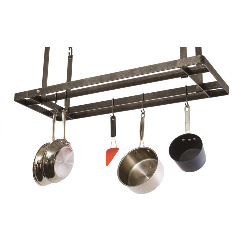 Enclume Handcrafted All Bars Ceiling Pot Rack with 12 Hooks & Reviews ...