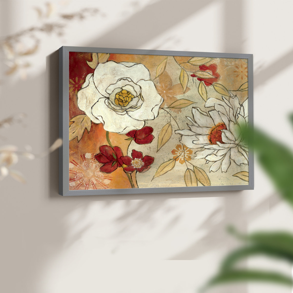 Winston Porter Lush Crimson I -Framed Print - Restickable | Wayfair