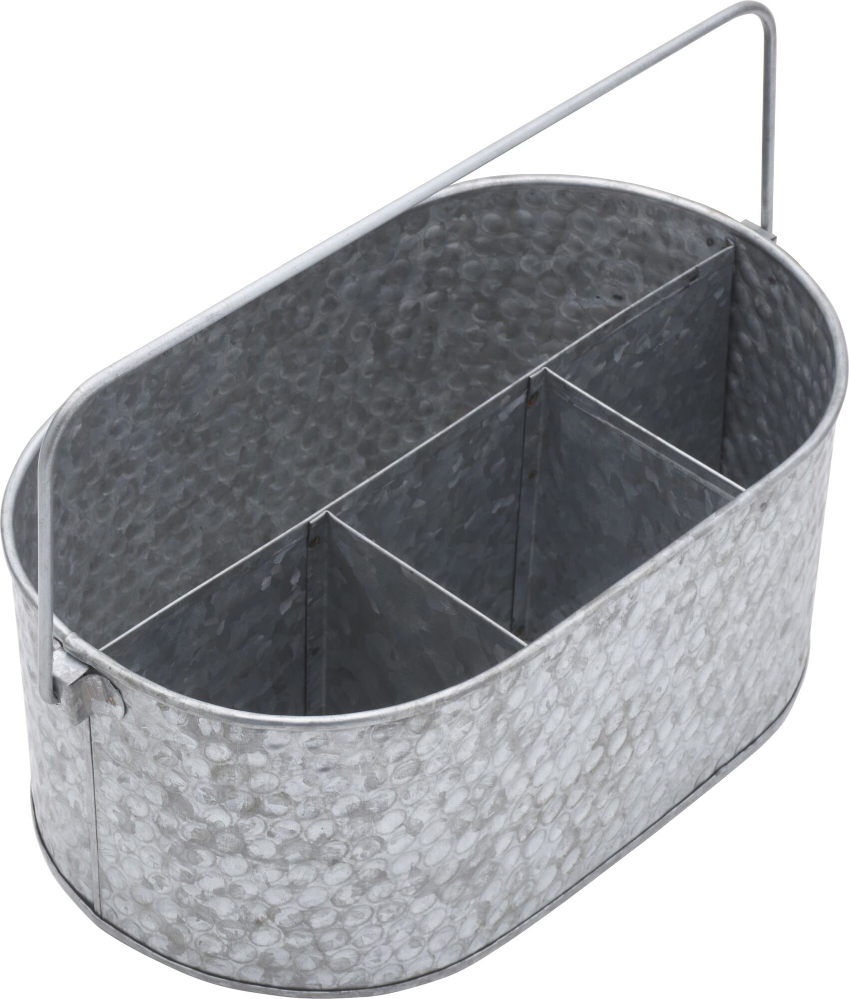 Towle Living Galvanized Hammered Metal Flatware Caddy & Reviews ...