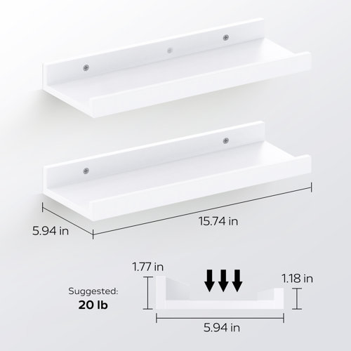 White Wall Shelves | Wayfair