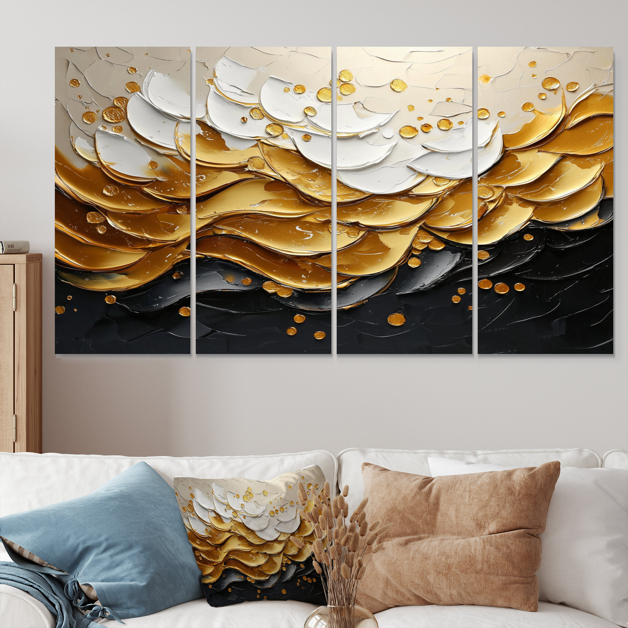 Design Art Golden Passage To Transitional Art I - Modern Wall Decor ...