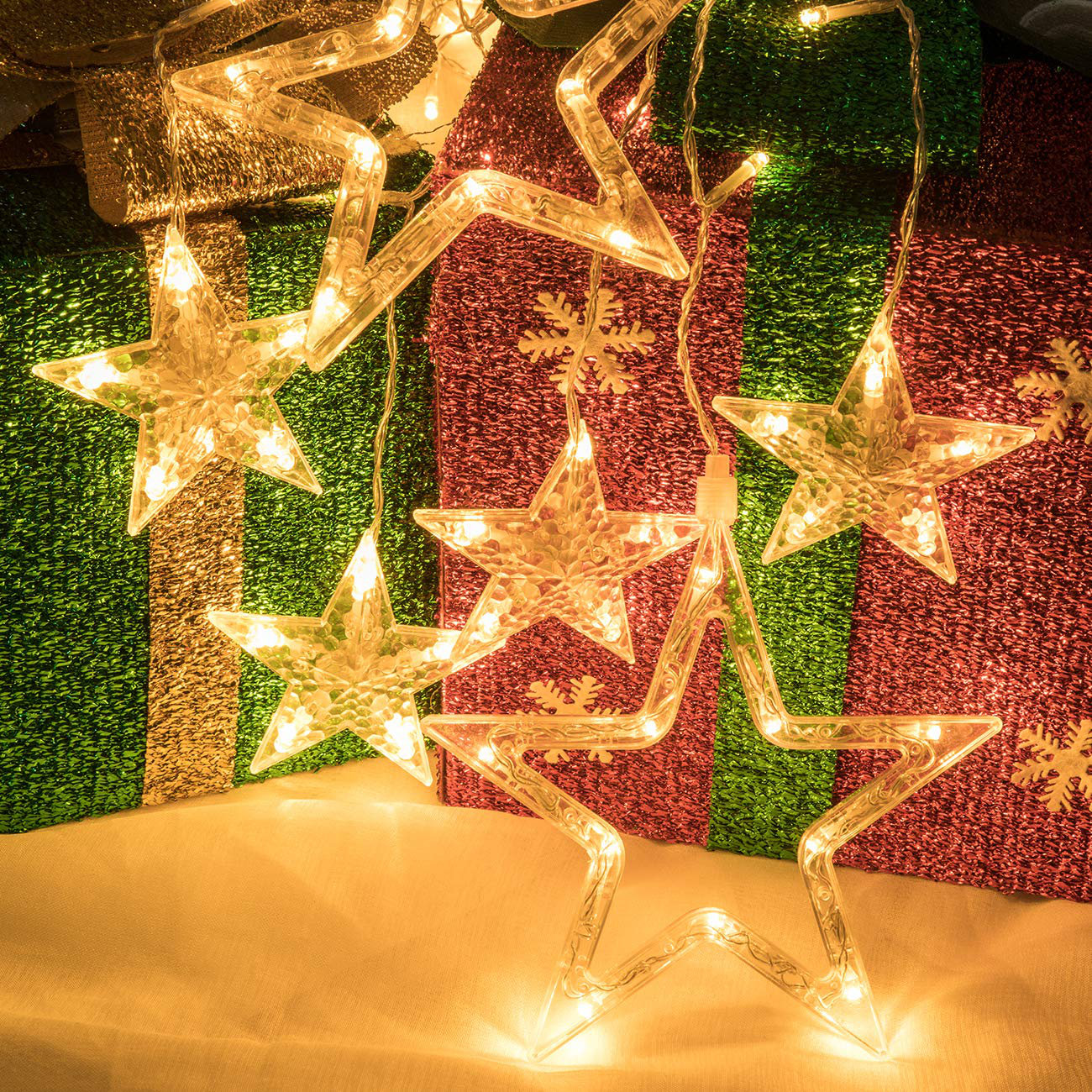 The Holiday Aisle® Karish 138 - Bulb 9.61'' Plug-in LED Curtain String ...