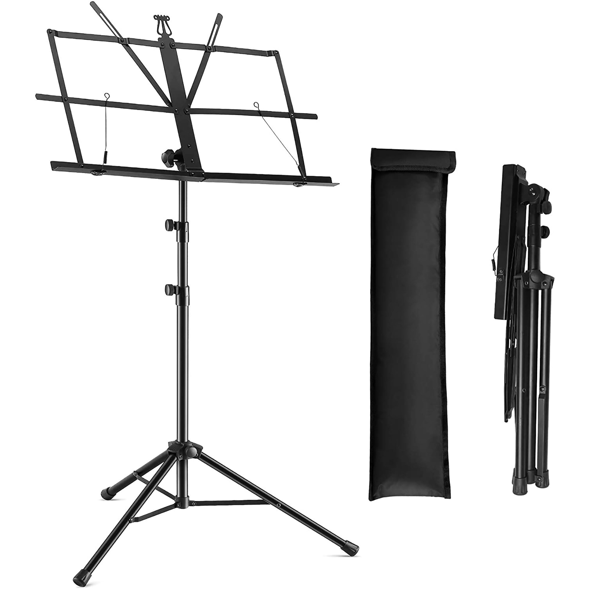 5 Core Music Stand For Sheet Music Professional Portable Adjustable ...