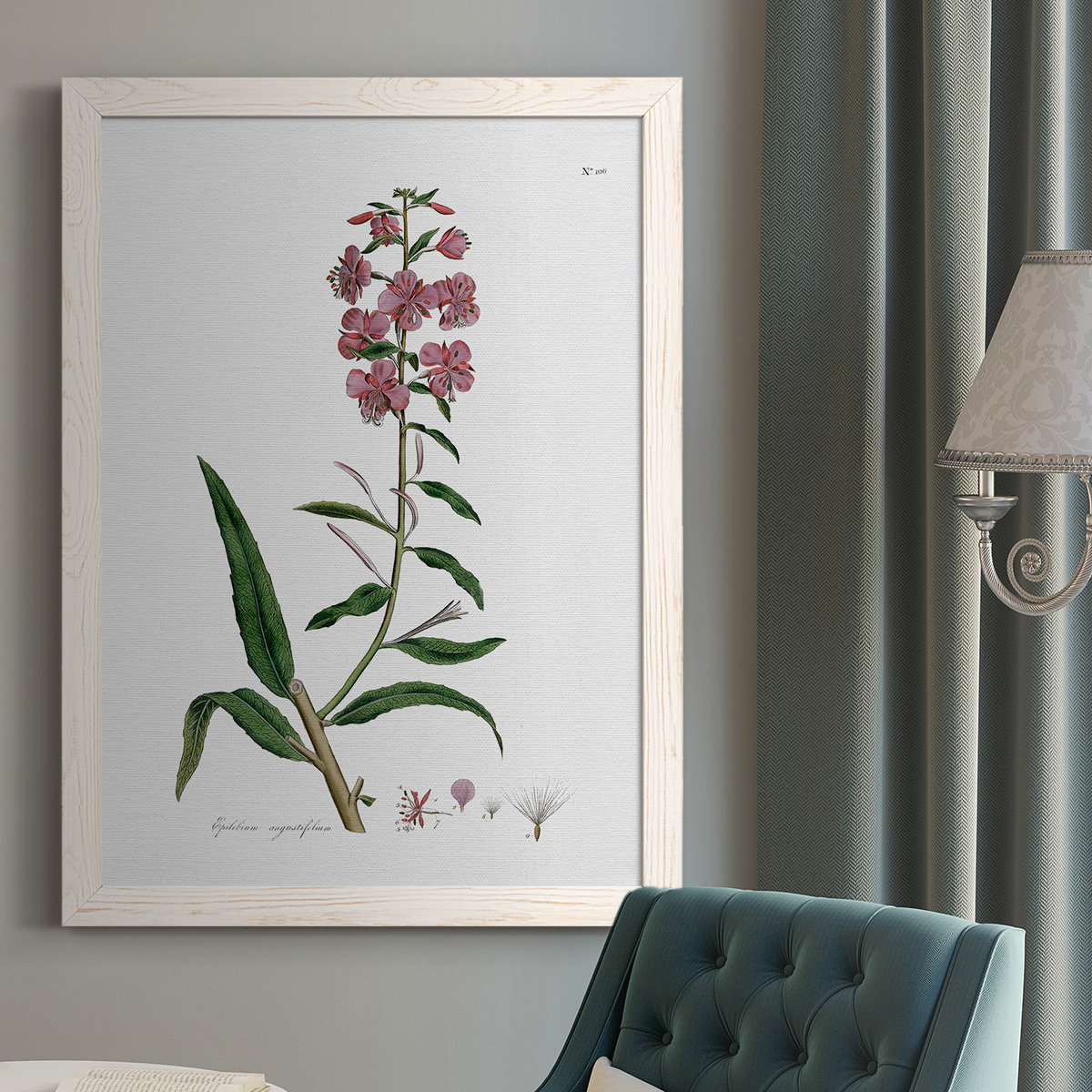 August Grove Rose Botanical I-Premium Framed Canvas - Ready To Hang ...