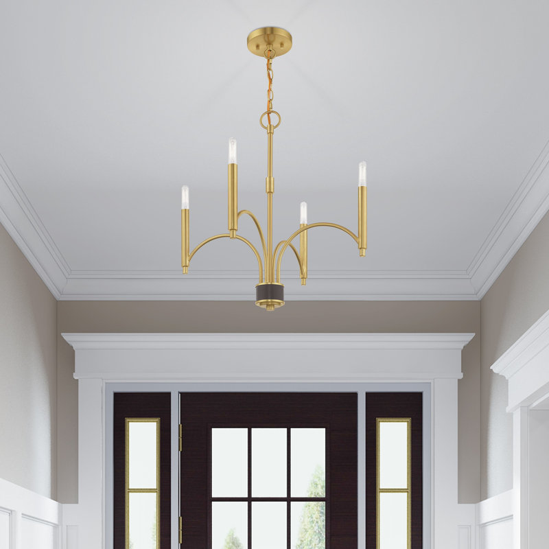 Mercer41 Lochlain 4 - Light Dimmable Classic / Traditional Chandelier ...