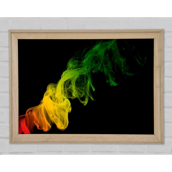 Ivy Bronx Smoke Twist Rainbow Framed Print | Wayfair.co.uk