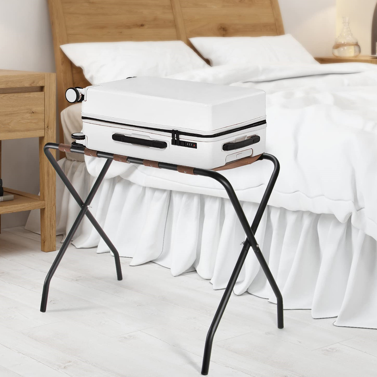 IFBECT Luggage Rack Folding metal suitcase stand | Wayfair
