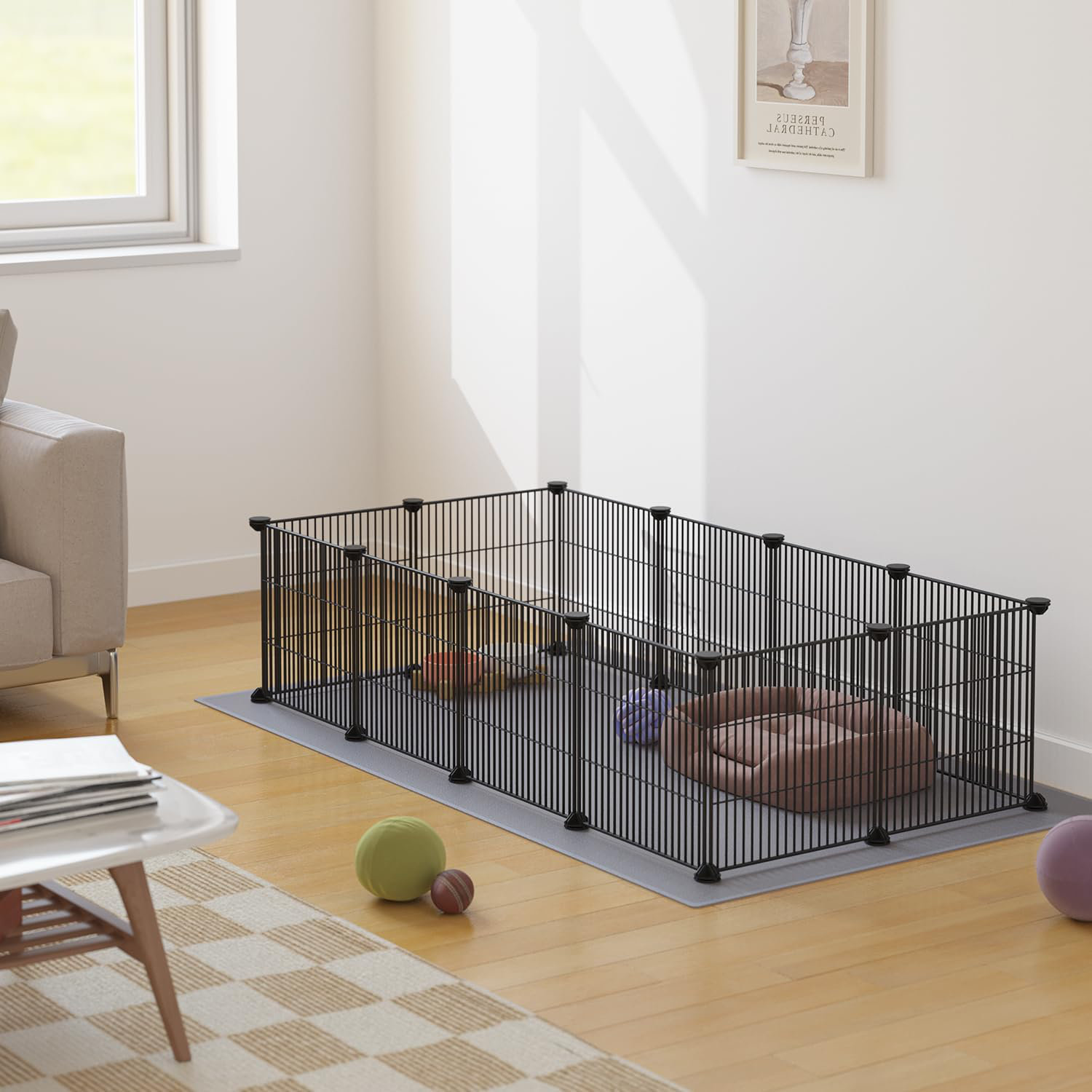 Belleze Small Animal Pet Playpen, Guinea Pig Cages, Rabbit Playpen, Dog ...
