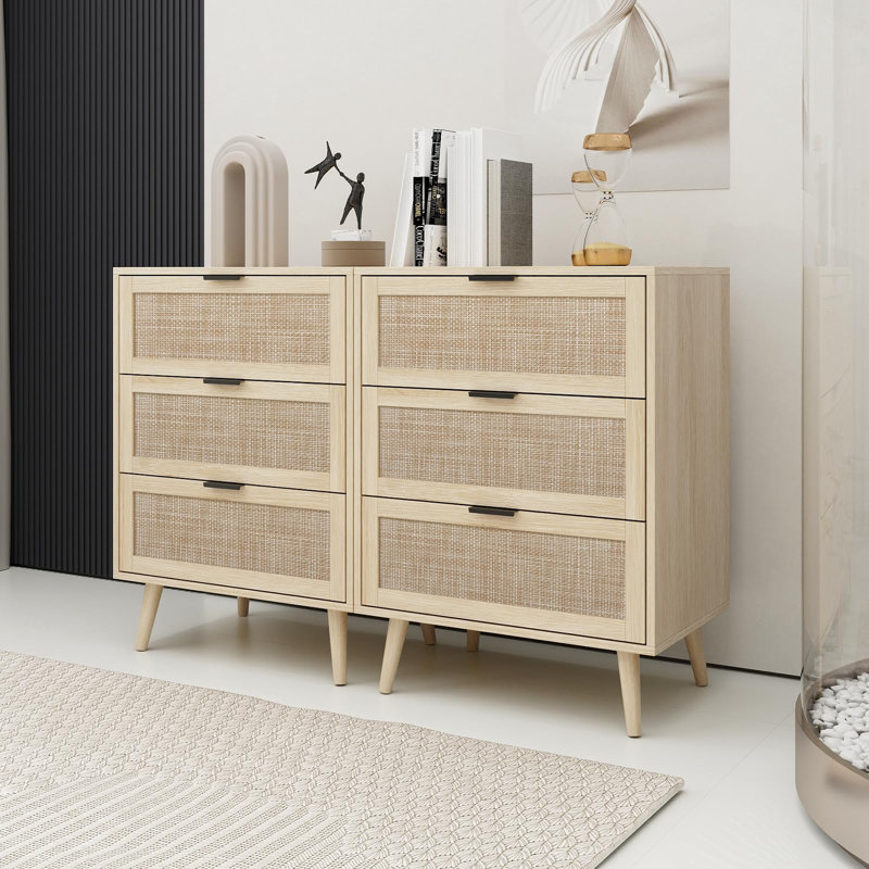 Bay Isle Home Amekia 3 - Drawer Nightstand | Wayfair