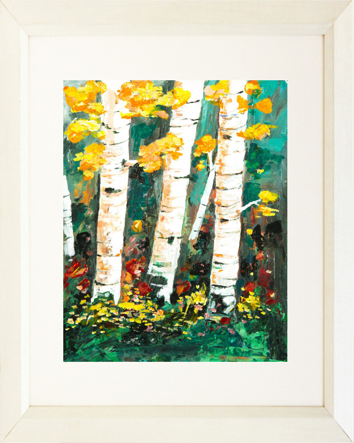 Buy Art For Less 'Birch's I Poster' by Elizabeth Stacke Framed Painting ...