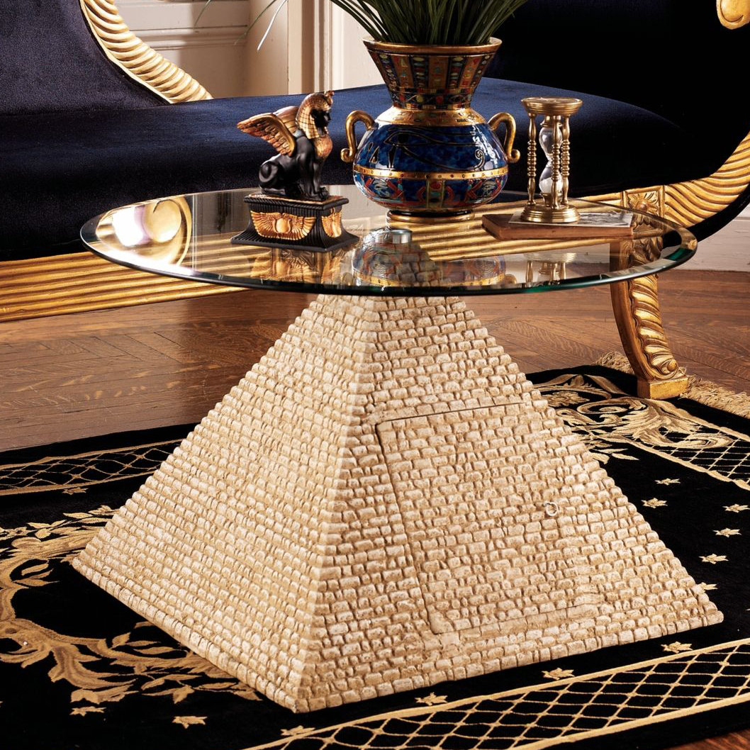 Fleur De Lis Living Kristopher Pyramid of Giza Figurine Coffee Table ...