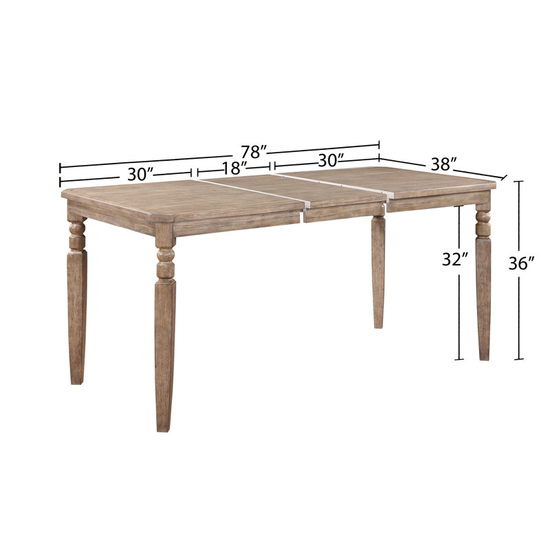 August Grove® Doerrer Extendable Counter Height Leg Dining Table | Wayfair