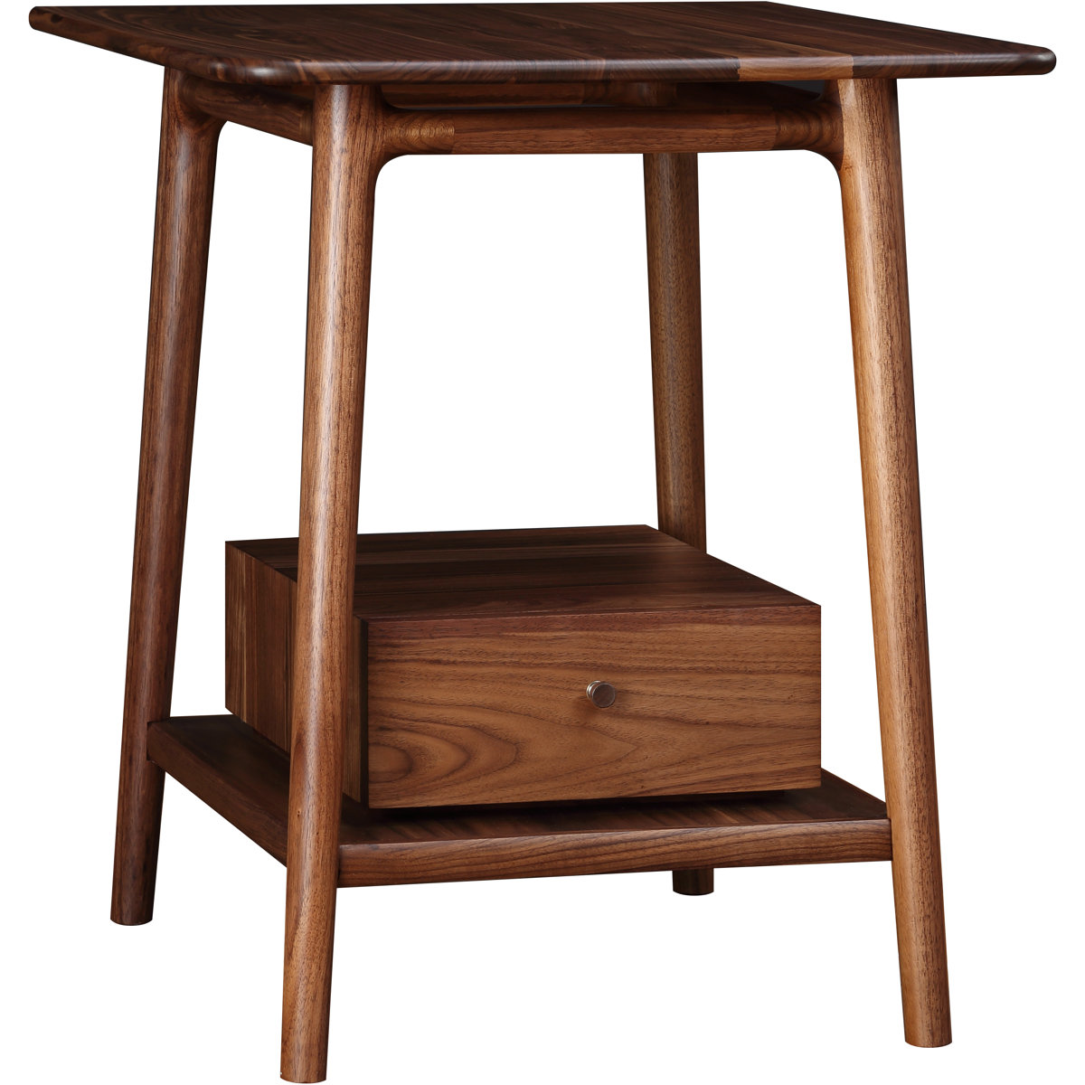Stickley Walnut Grove Solid Wood End Table with Storage | Perigold