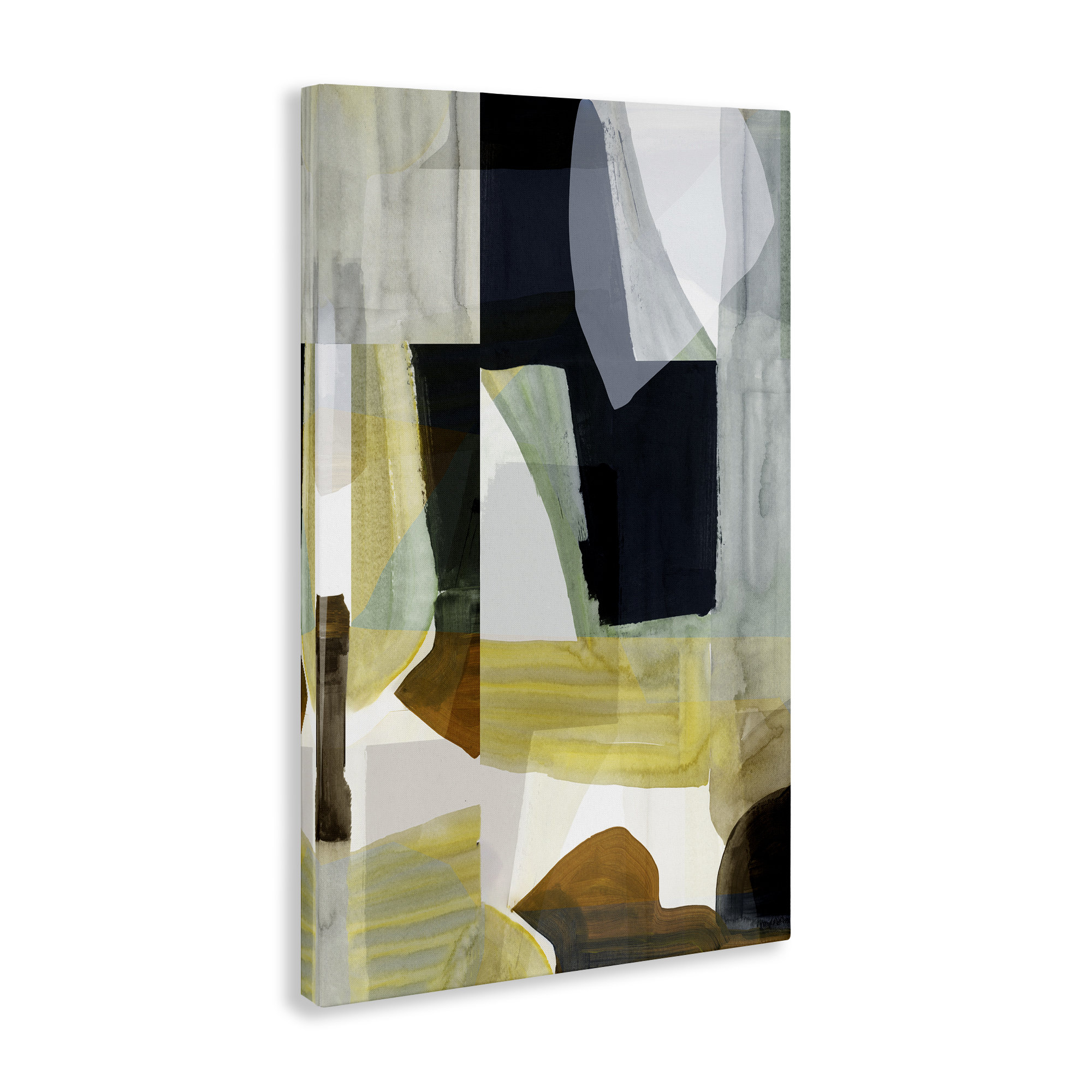 Wrought Studio™ Brushed Blocked Abstraction Canvas Wall Art by cartissi ...