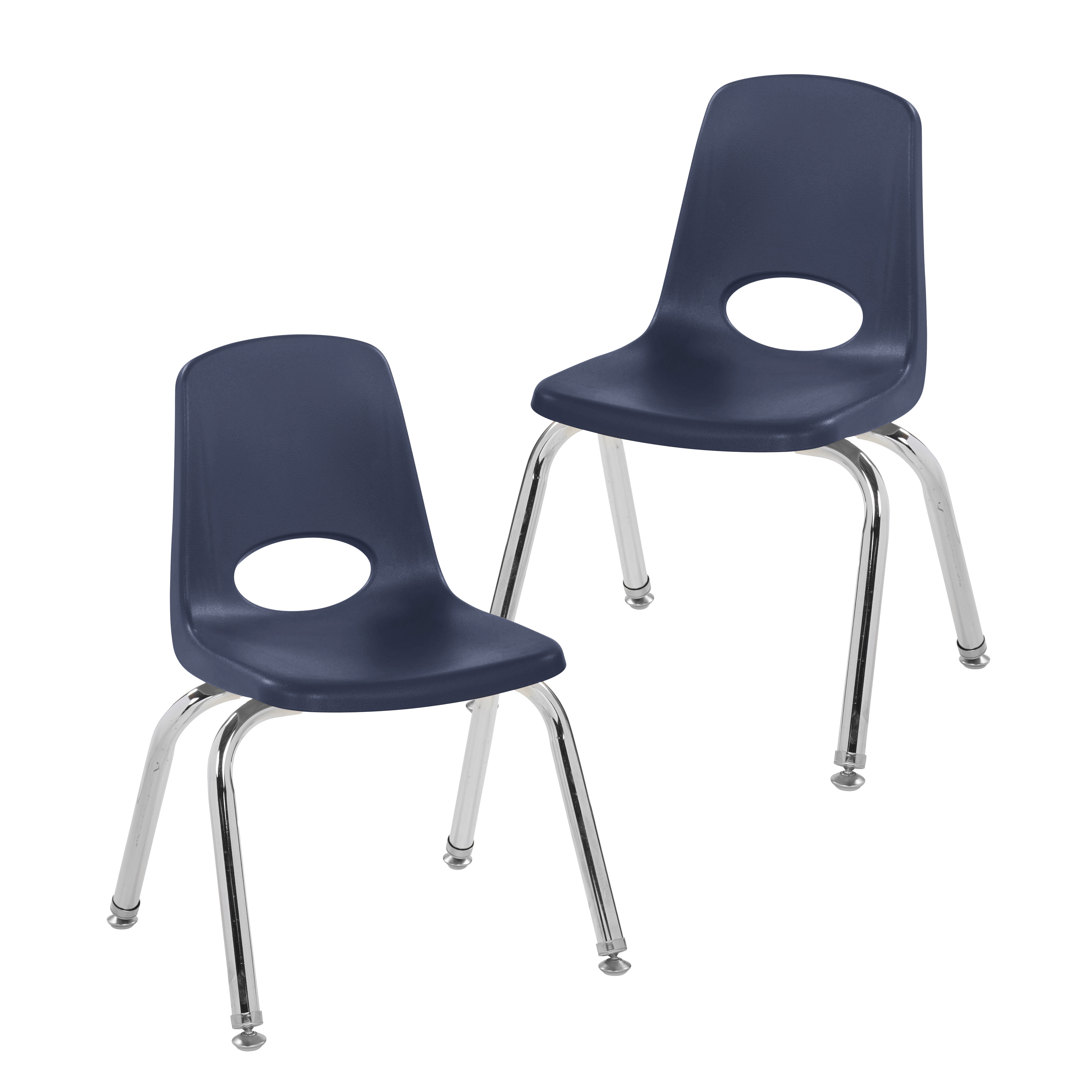 Factory Direct Partners 12 in Stack Chair with Swivel Glides, 2-Piece ...