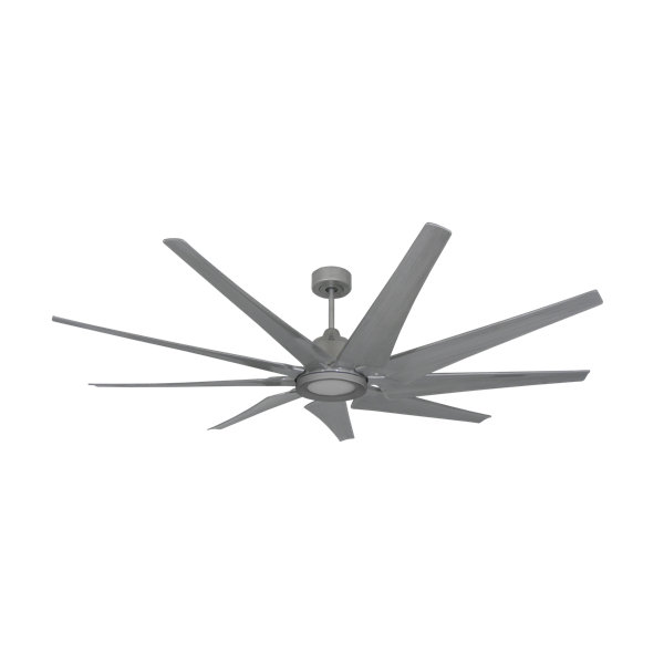 TroposAir 72" Liberator 9 - Blade LED Smart Windmill Ceiling Fan with ...