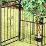 Latitude Run® 86.5" H Metal Garden With Trellis, Lockable Gate, Planter ...