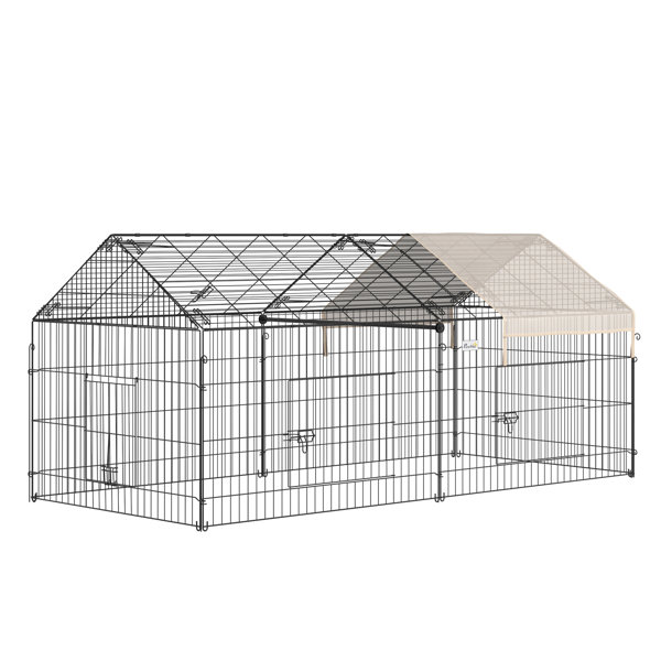 Archie & Oscar™ Lindquist Galvanized Cage with Cover for Dog, Rabbit ...