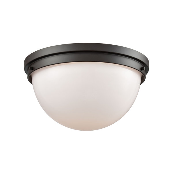 Breakwater Bay Saskia Glass LED Flush Mount - Wayfair Canada