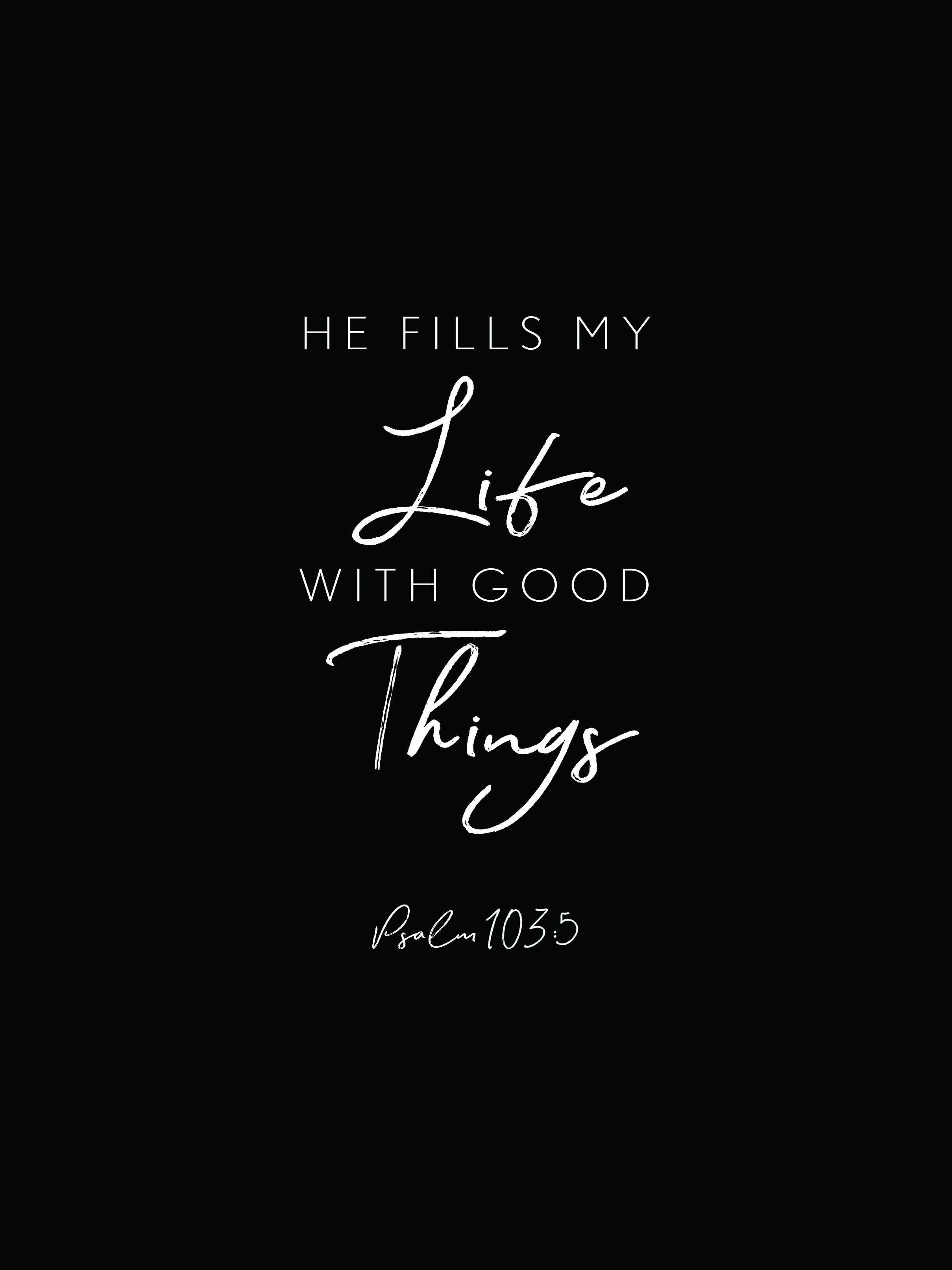 Trinx He Fills My Life - Wrapped Canvas Print | Wayfair