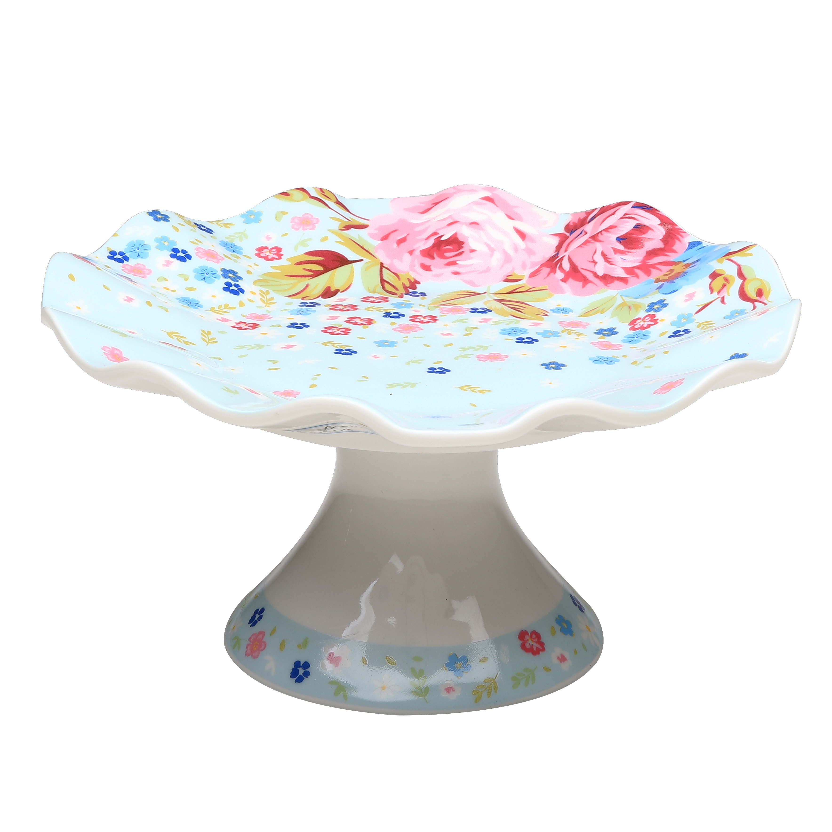Grace's Tea Ware Floral Cake Stand | Wayfair